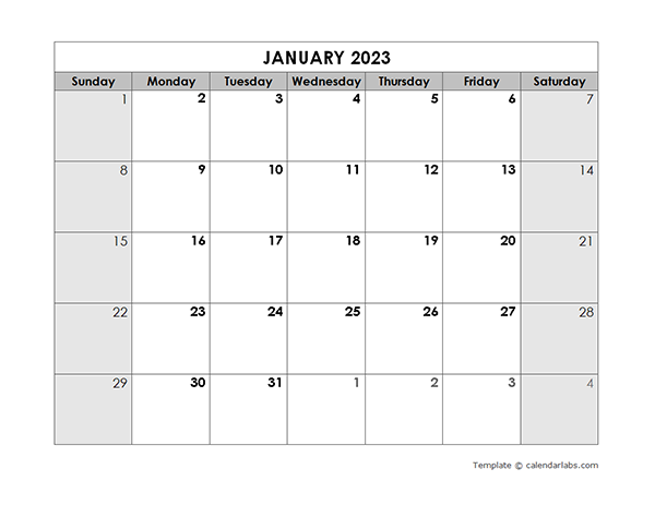 Editable Free Printable Blank Calendar 2023 Freeblankcalendar Com Www 