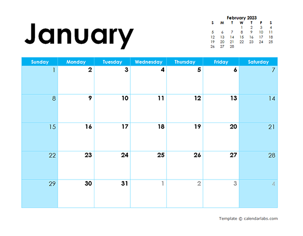 Calendar Labs 2023 Templates Free Get Calendar 2023 Update