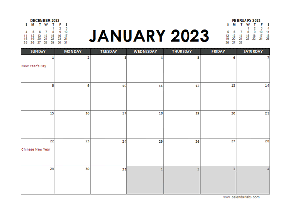 2023 Calendar Planner Philippines Excel Free Printable Templates