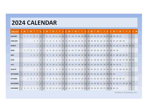 2024 Powerpoint Calendar Timeline Free Printable Templates