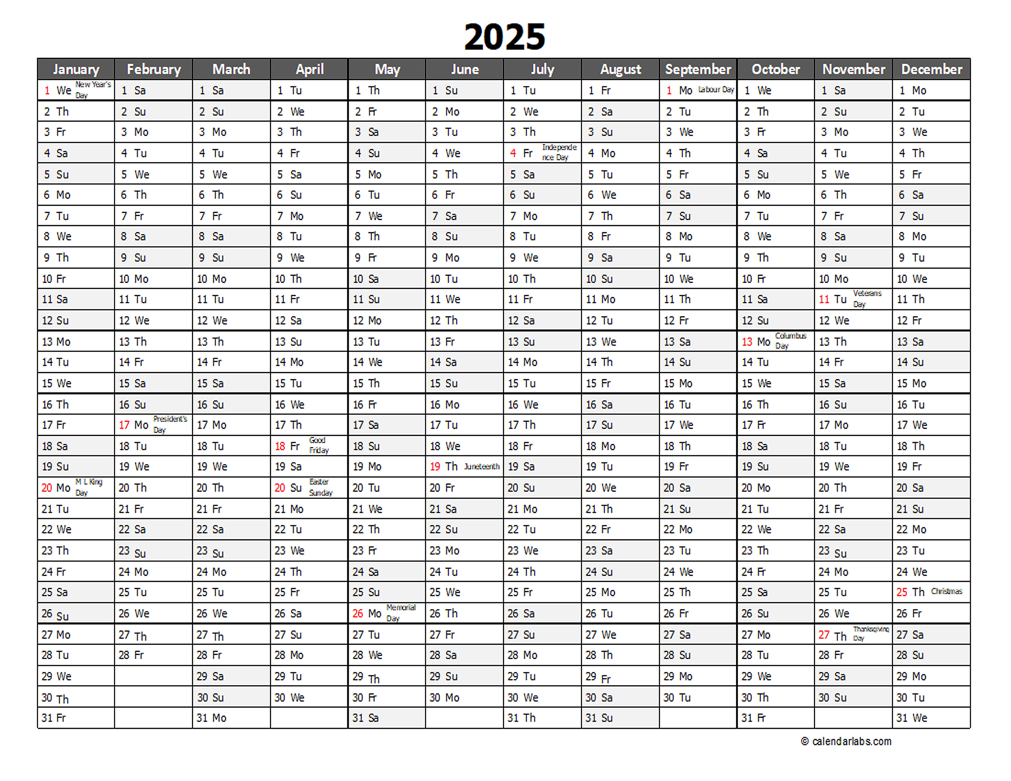 2025 Excel Calendar Planner 12 Free Download Abellona M Poulsen