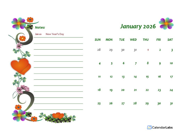 2026 Japan Calendar Free Printable Template - Free Printable Templates