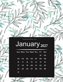2027 Pattern Calendar - CalendarLabs