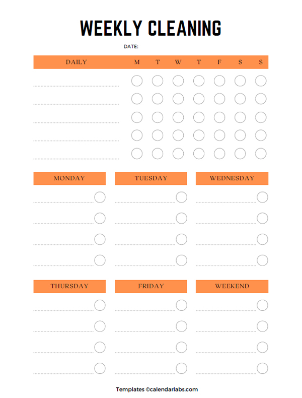 Customizable Free Editable Cleaning ScheduleTemplate Free Printable Customizable Free Editable Cleaning ScheduleTemplate Free Printable